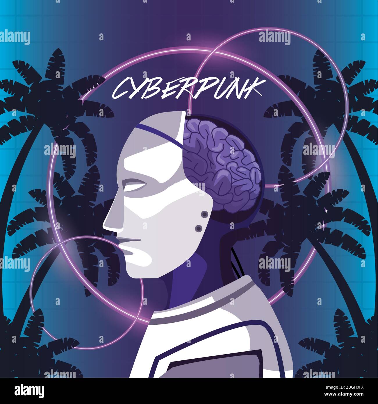 Cyber punk robot Stock Vector Images - Alamy