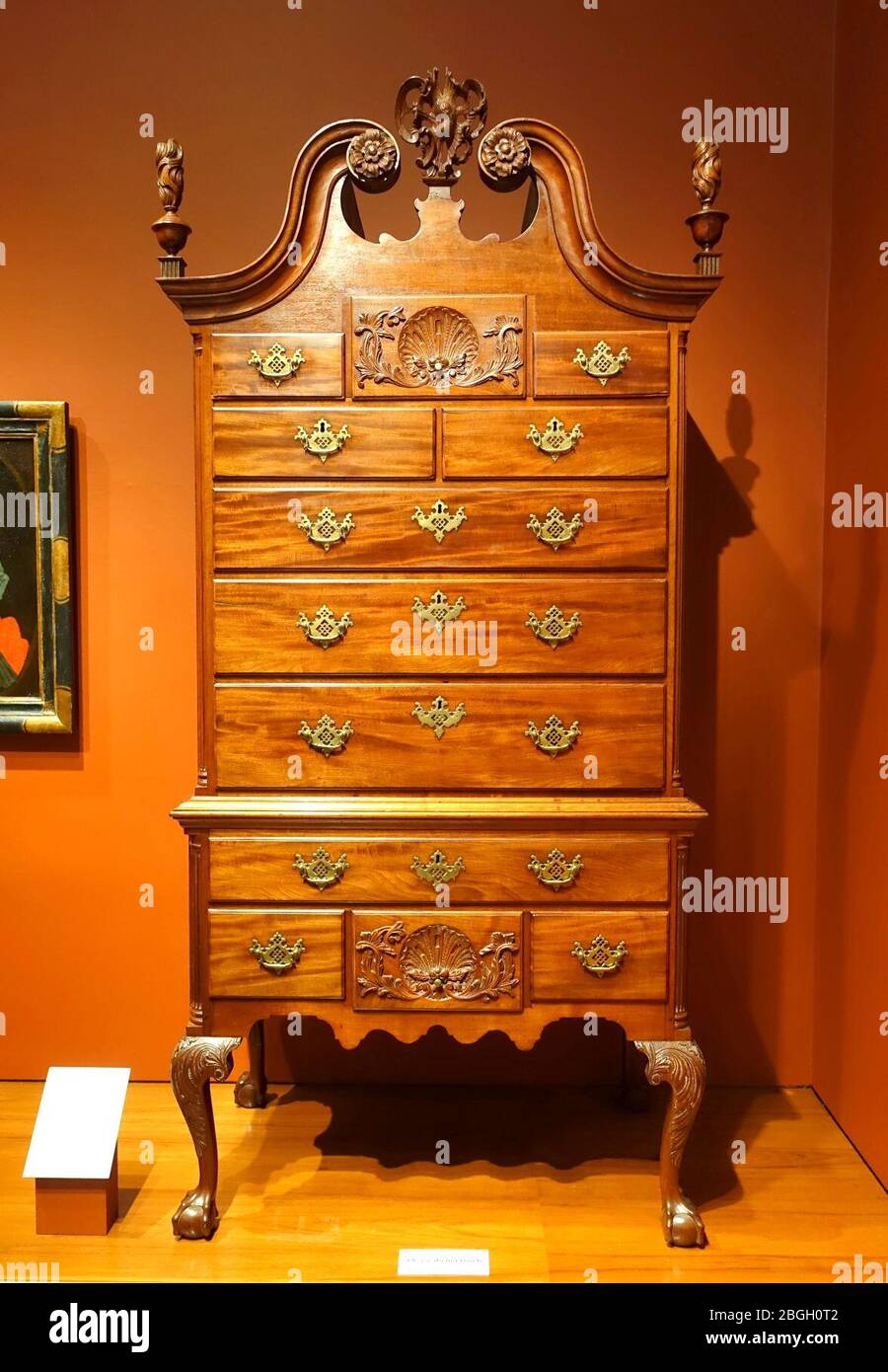 Highboy, Philadelphia, c. 1770, mahogany, tulip poplar, white cedar ...