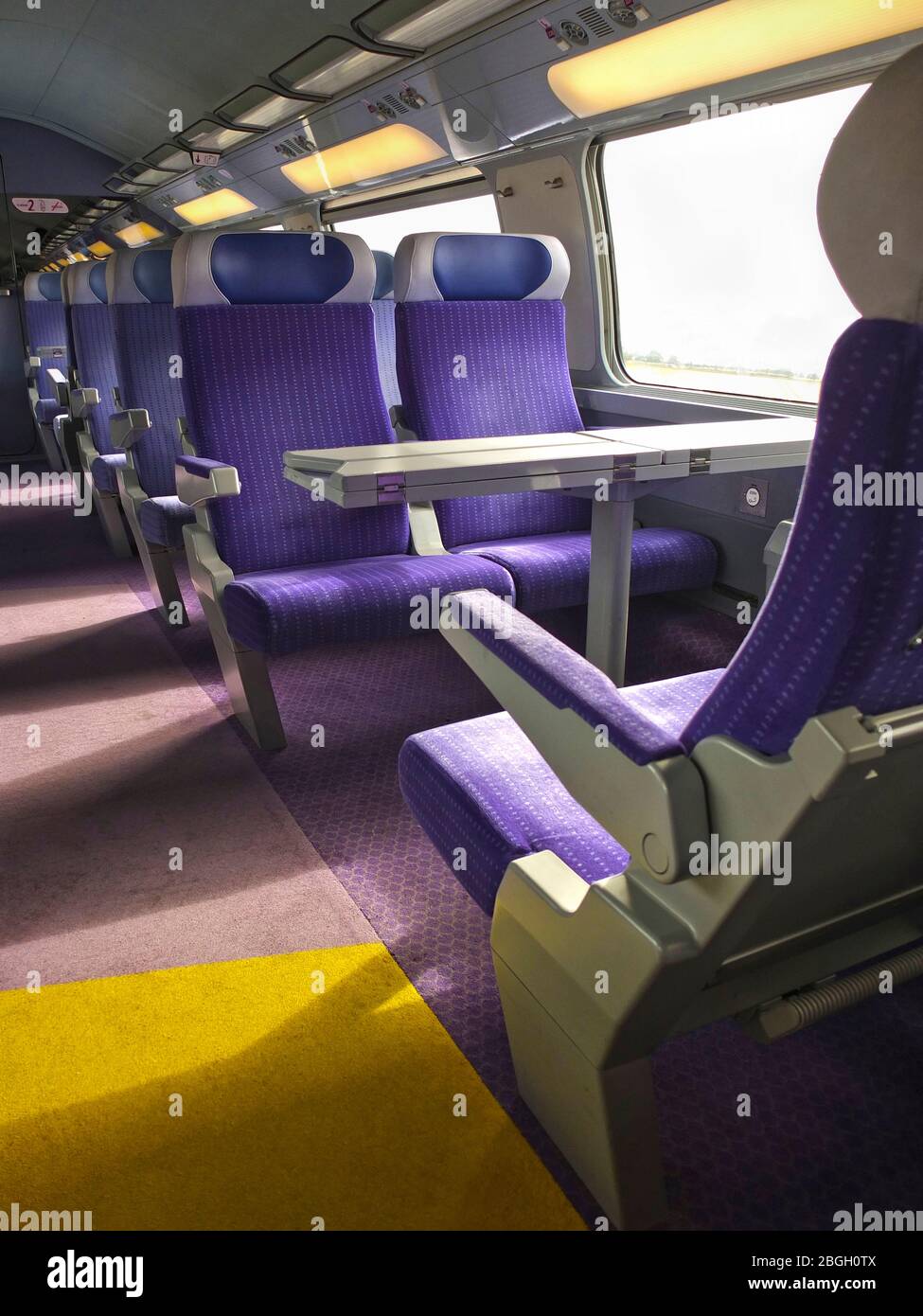 Empty Train Seats Stock Photo - Alamy