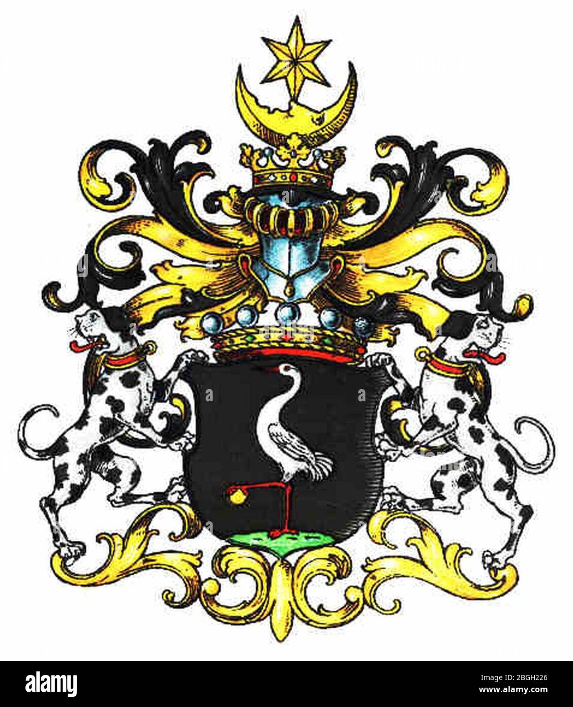 Hildebrand Wappen Freiherren von Gregory Stock Photo - Alamy