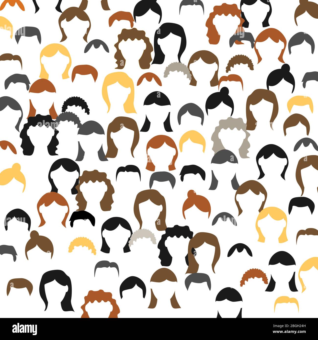 Crowd. Workers group, people in parade or in protest. Flat style ...