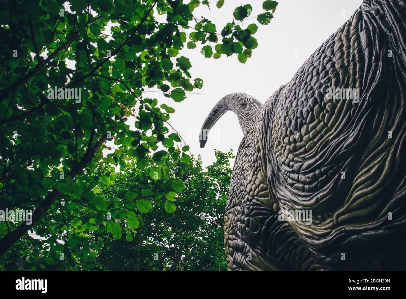 Statue dinosaur brontosaurus hi-res stock photography and images - Alamy