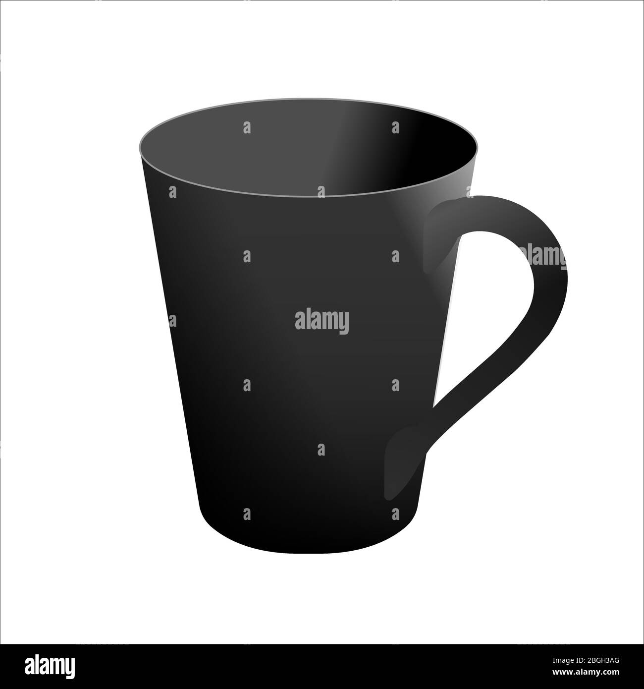 Black mug realistic vector template Stock Vector Image & Art - Alamy