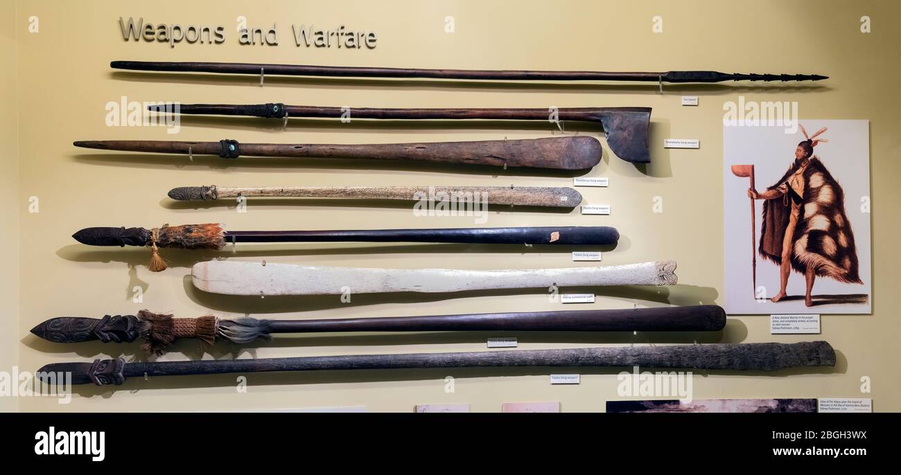 Maori war weapons hi-res stock photography and images - Alamy