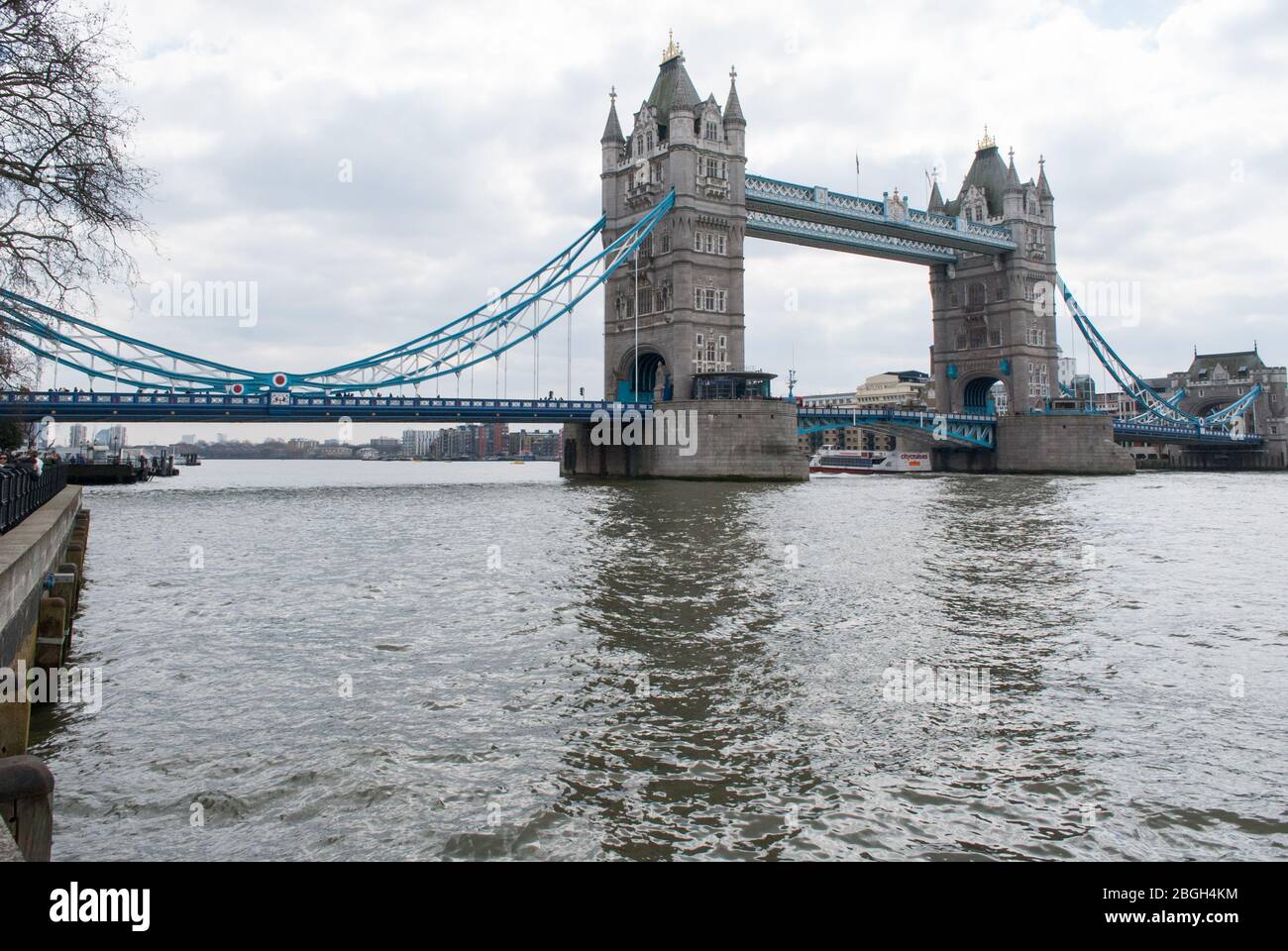 Blue Detail Suspension Bridge Detail of Tower Bridge, London SE1 by Sir ...