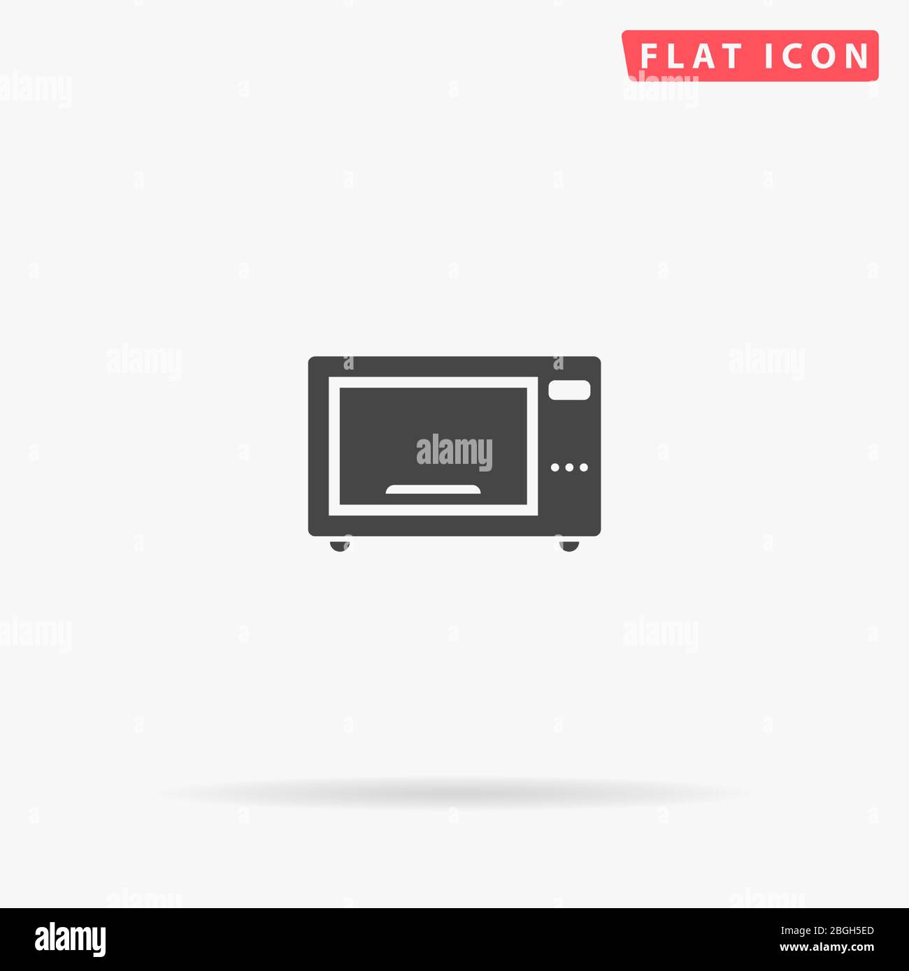 Defrost oven icon flat Cut Out Stock Images & Pictures - Alamy