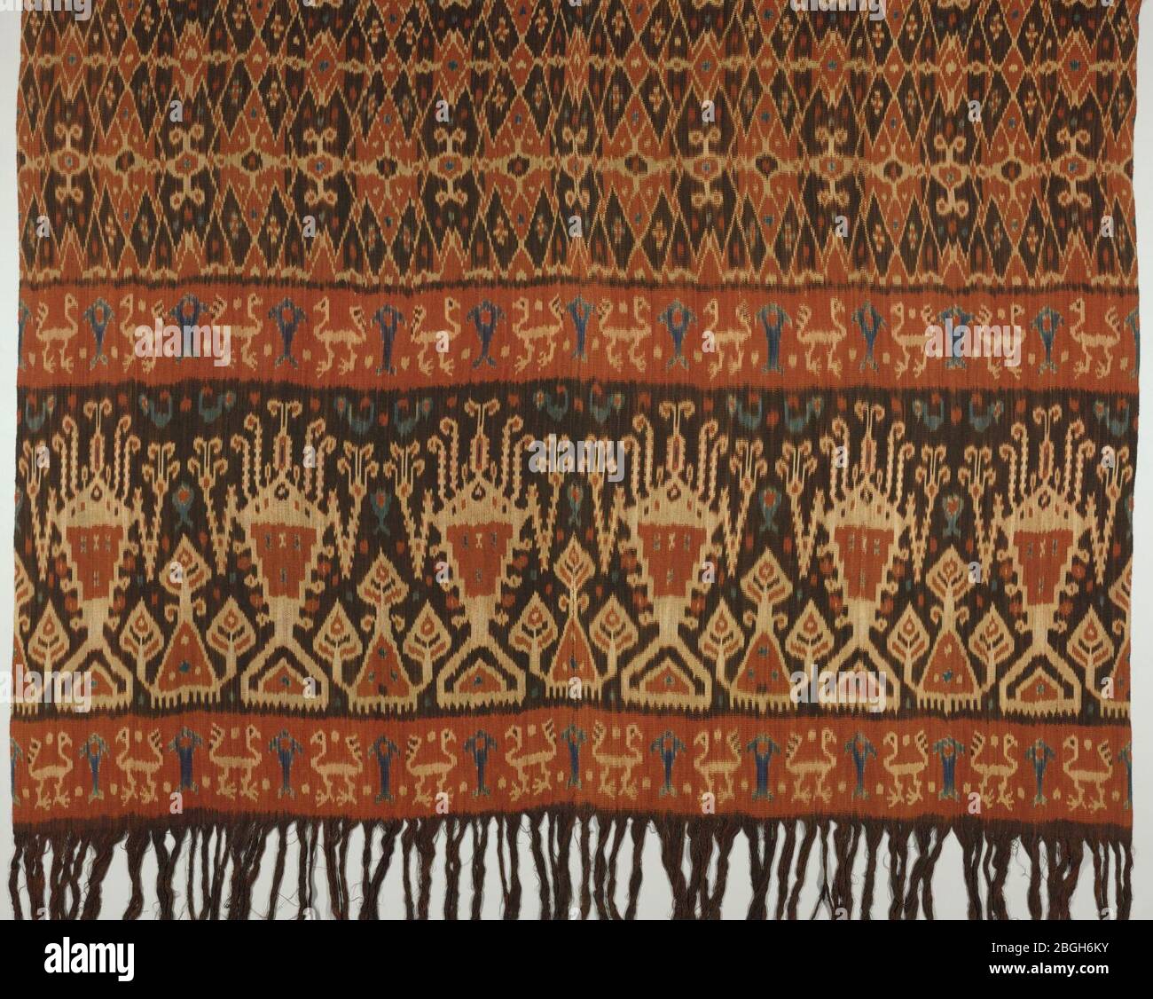 Hinggi Kombu (men's Ceremonial Wrapper) (Indonesia), 19th century Stock ...
