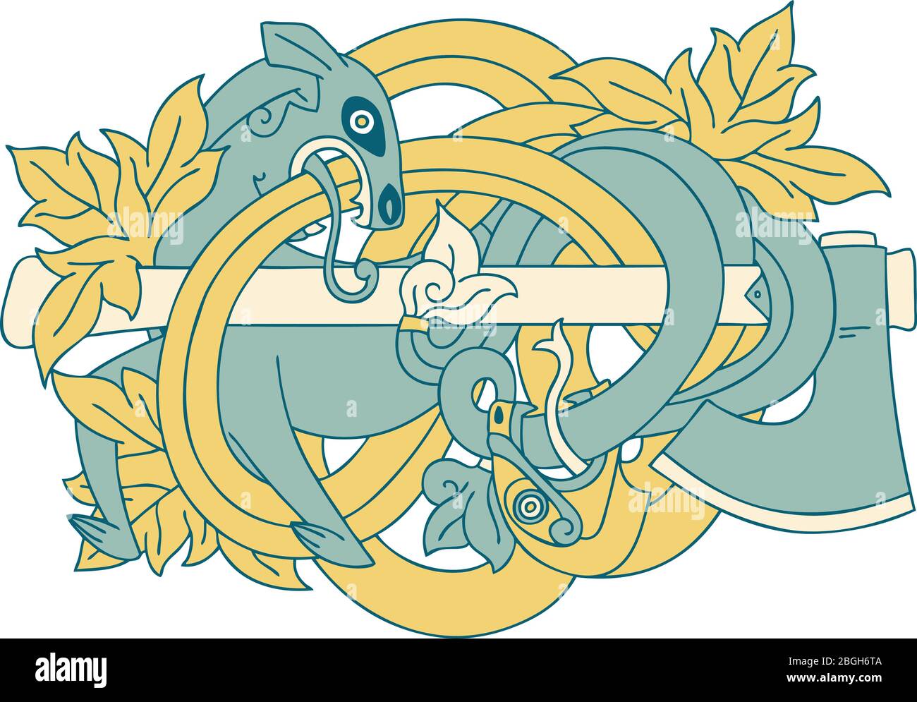 Iconic snake Stock Vector Images - Alamy