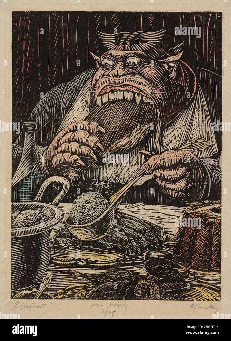 Hinko Smrekar - Požrešnost Stock Photo - Alamy