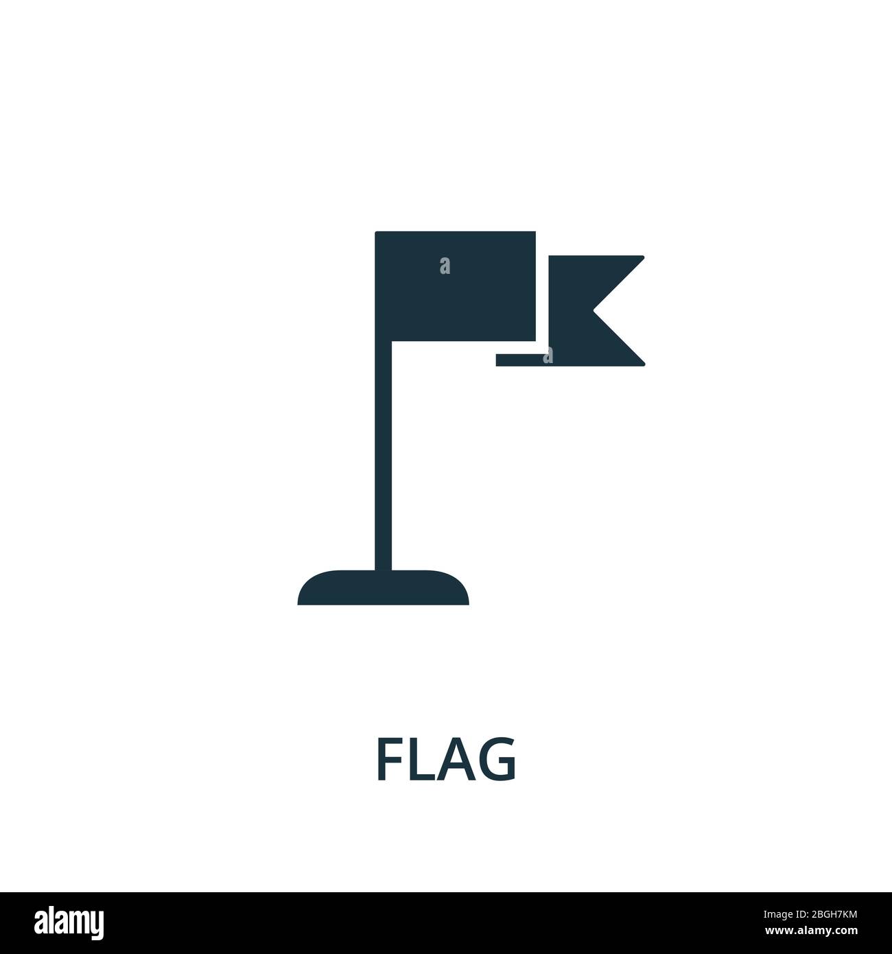 Flag icon. Simple element from navigation collection. Filled Flag icon ...