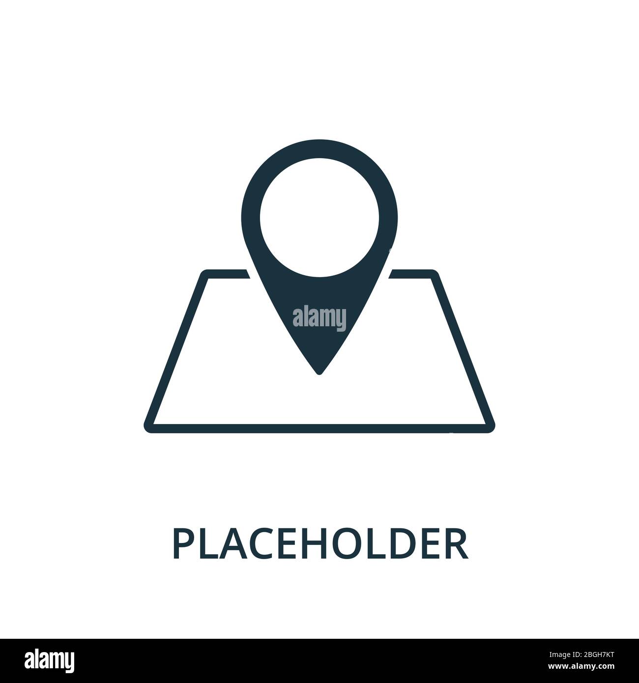 Placeholder icon. Simple element from navigation collection. Filled ...
