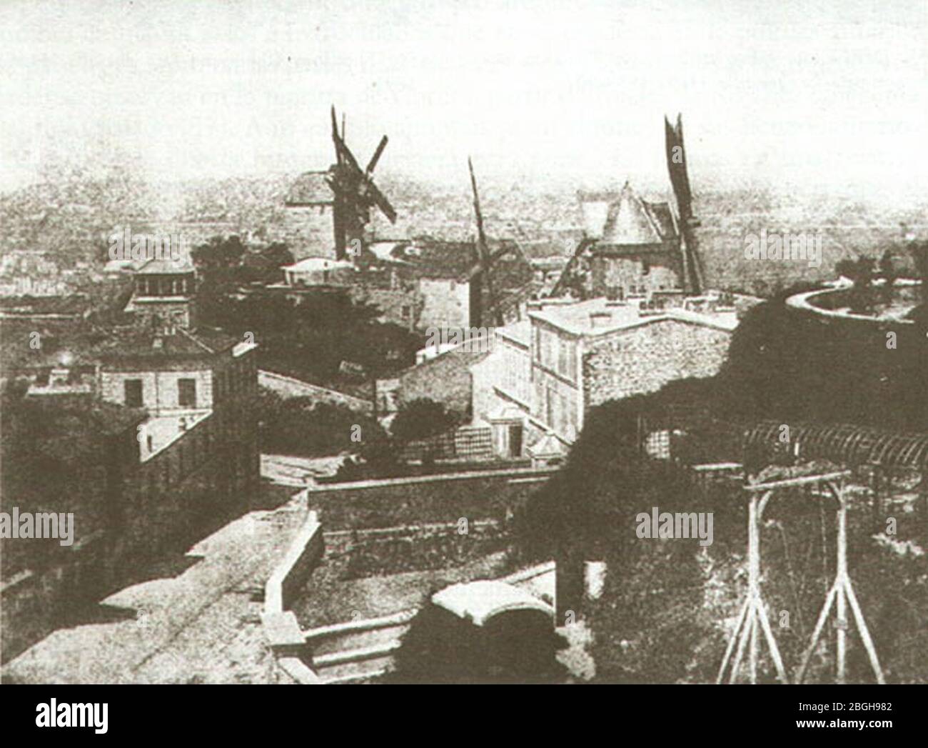 Hippolyte Bayard Paris Montmartre c.1842 Stock Photo - Alamy