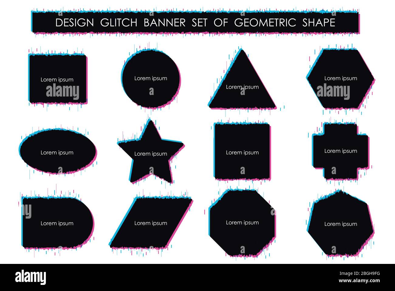 Glitch effect poster hi-res stock photography and images - Alamy