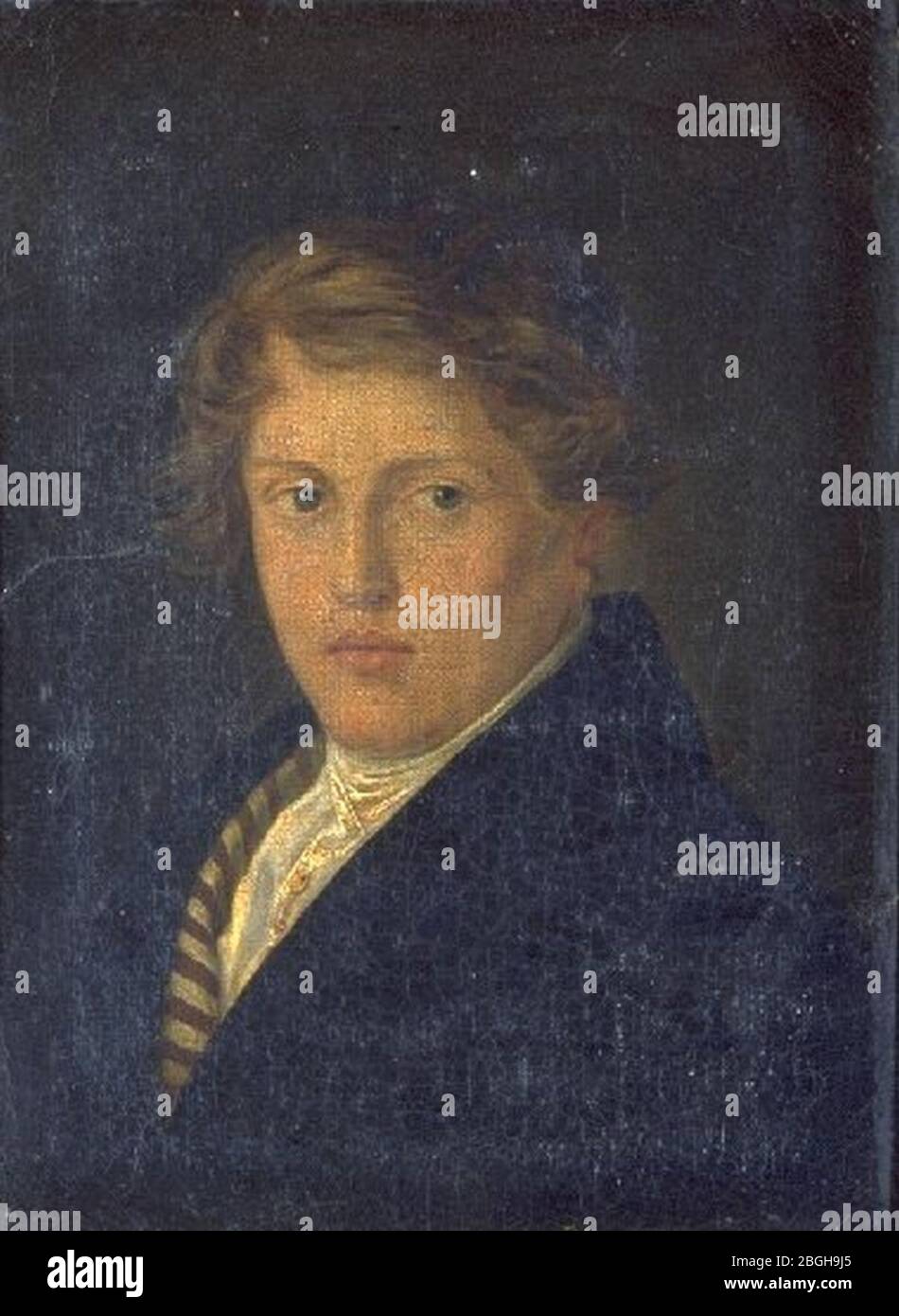 Hippolyte-Joseph Cuvelier - Autoportrait Stock Photo - Alamy