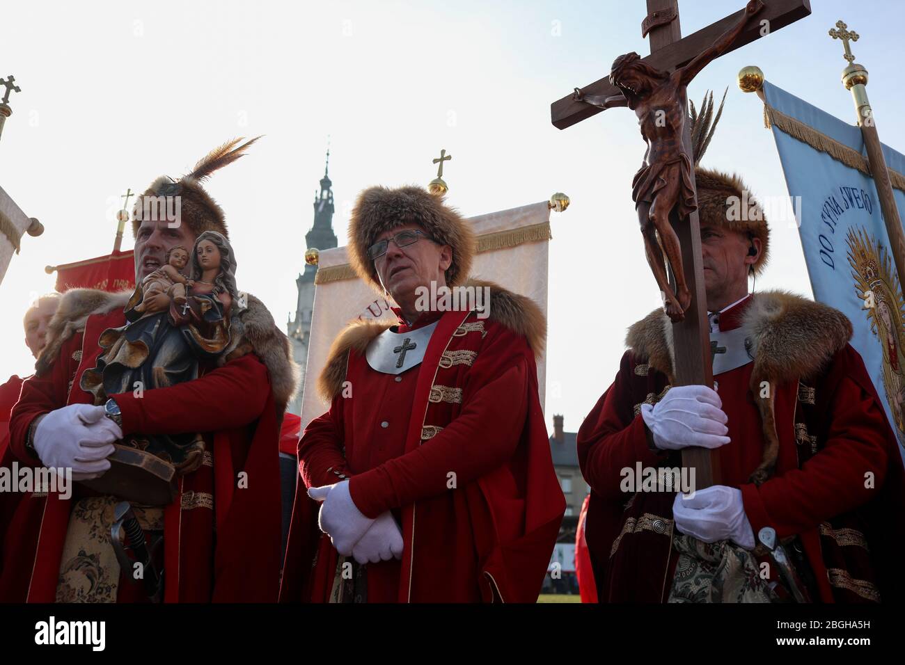 Christian pilgrims knights hi-res stock photography and images - Alamy