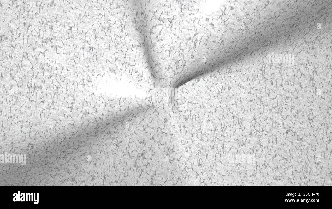 3D illustration of a geometrical shape of Stone color on a white ...