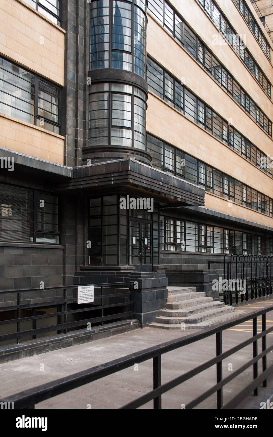 Art Deco Architecture Stone Glass Black Yellow Ibex House, 1 Haydon St ...