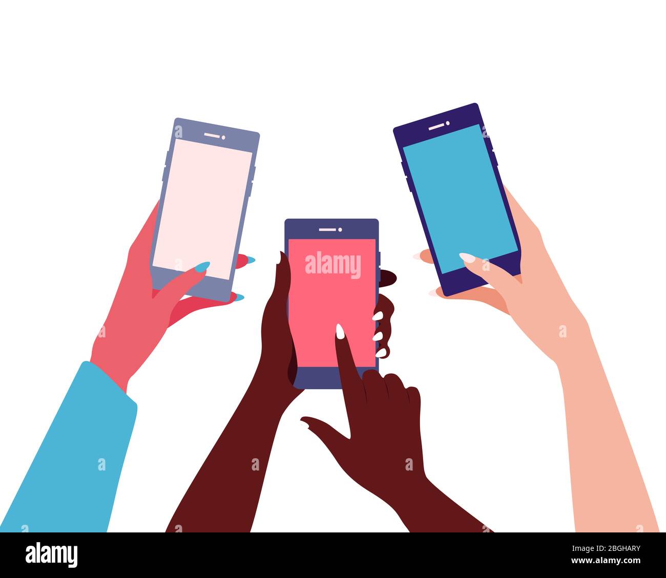 Asian woman hold hand Stock Vector Images - Alamy