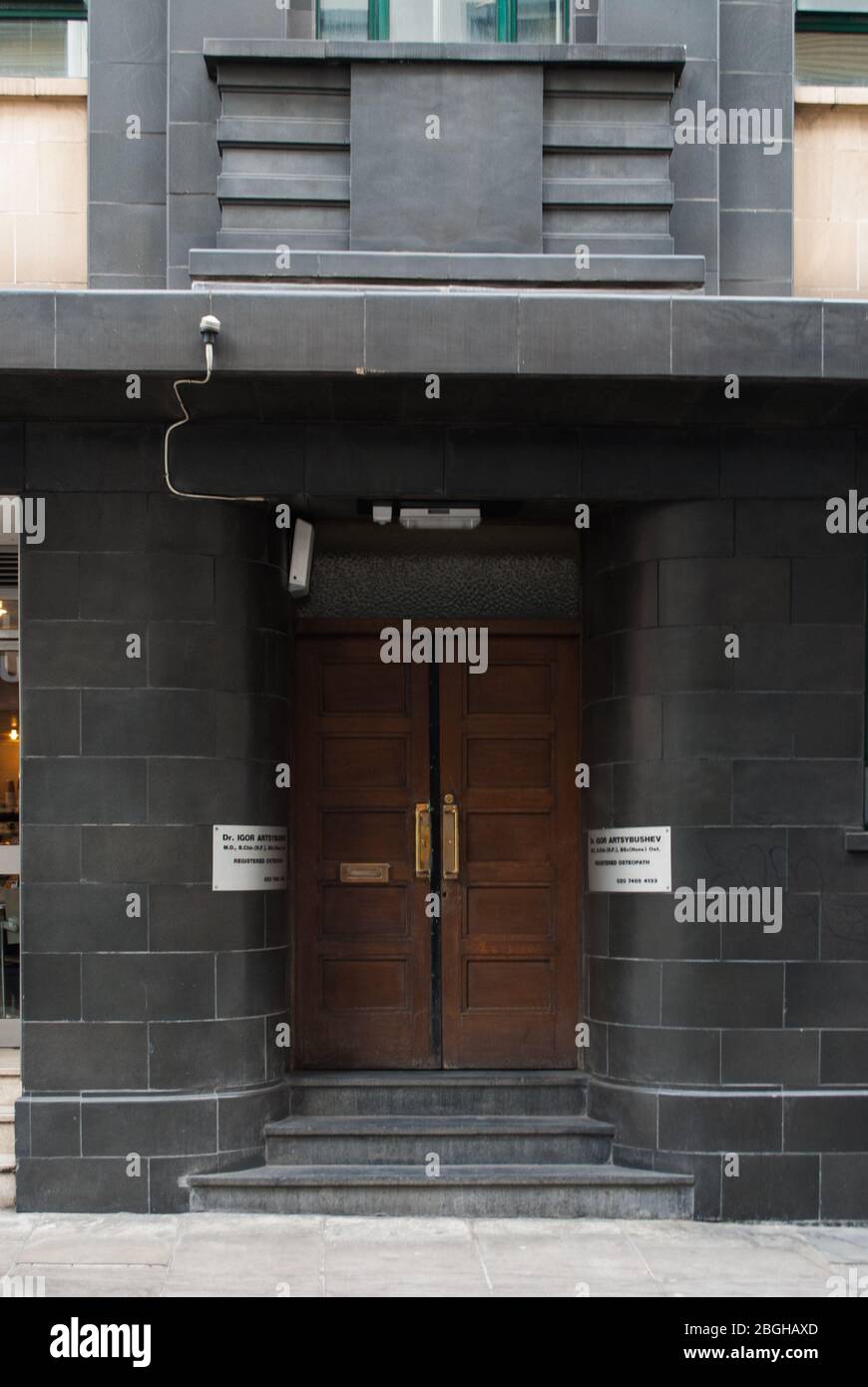 Art Deco Architecture Stone Glass Black Yellow Ibex House, 1 Haydon St ...