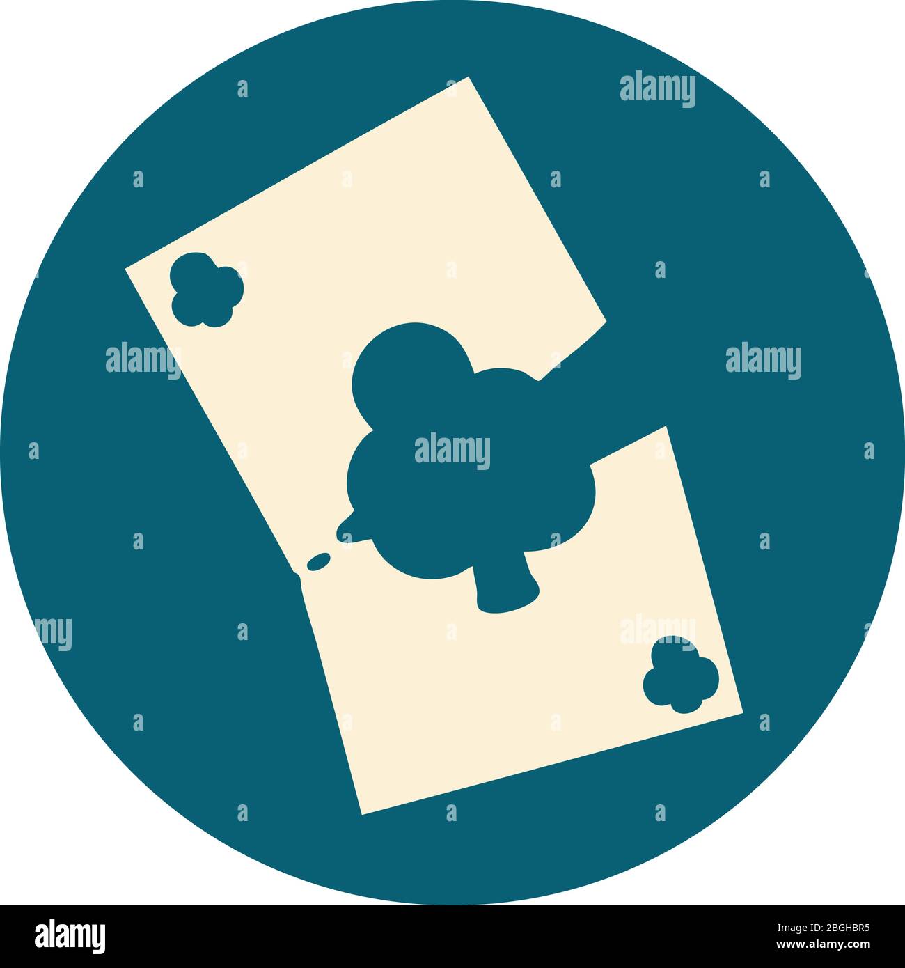 iconic tattoo style image of a torn card Stock Vector Image & Art - Alamy
