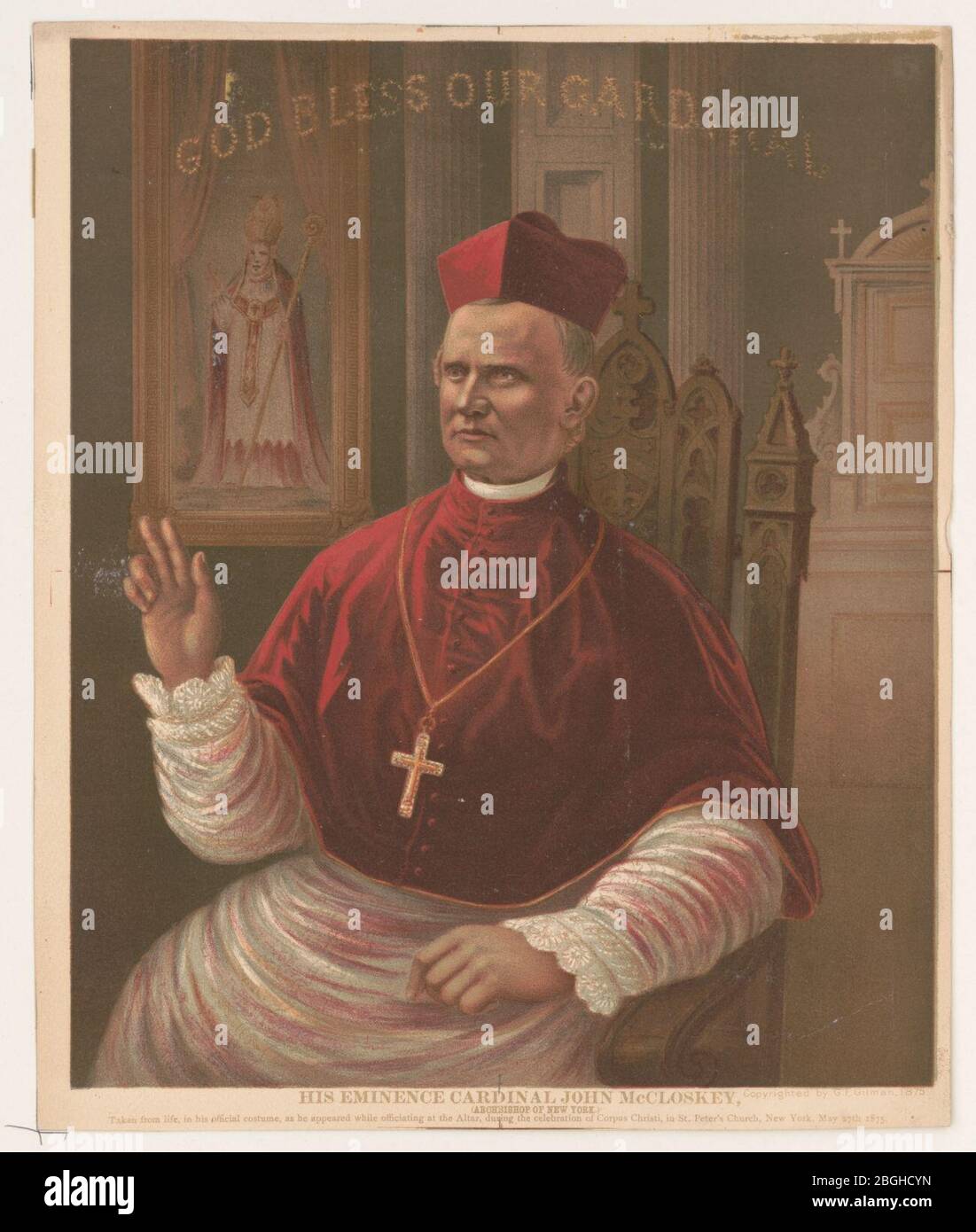 His Eminence Cardinal John McCloskey Stock Photo - Alamy