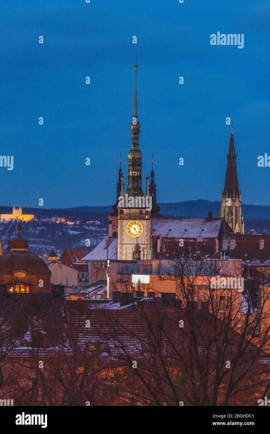 Panorama of Olomouc. Olomouc, Olomouc Region, Czech Republic Stock ...
