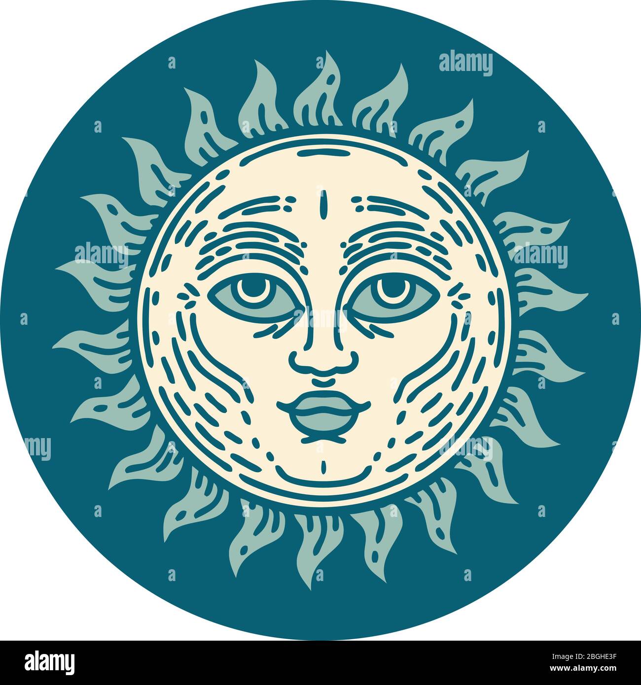 Face tattoo smiling Stock Vector Images - Alamy