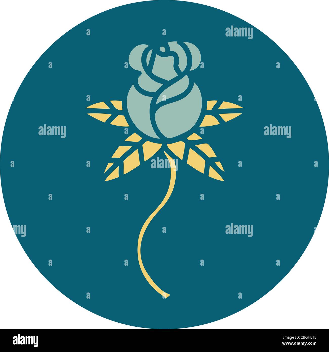 iconic tattoo style image of rose Stock Vector Image & Art - Alamy