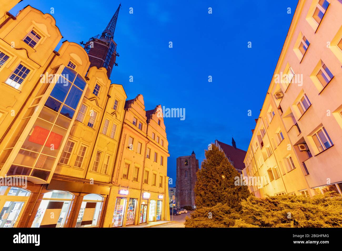 Architecture of Nysa. Nysa, Opole, Poland Stock Photo - Alamy