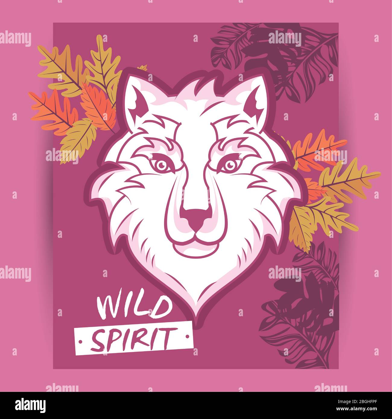 wild wolf spirit creative design Stock Vector Image & Art - Alamy