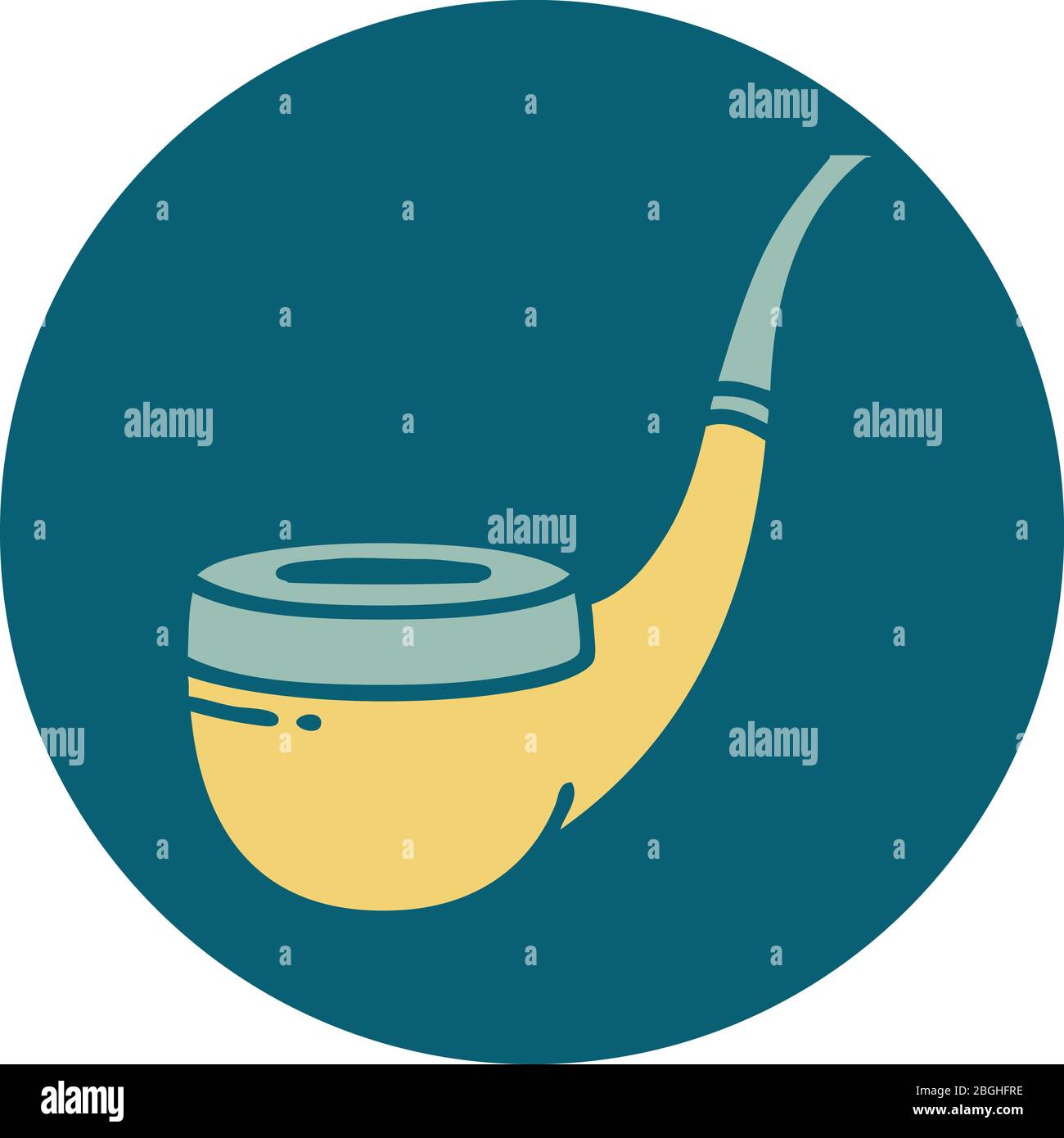 iconic tattoo style image of a smokers pipe Stock Vector Image & Art ...