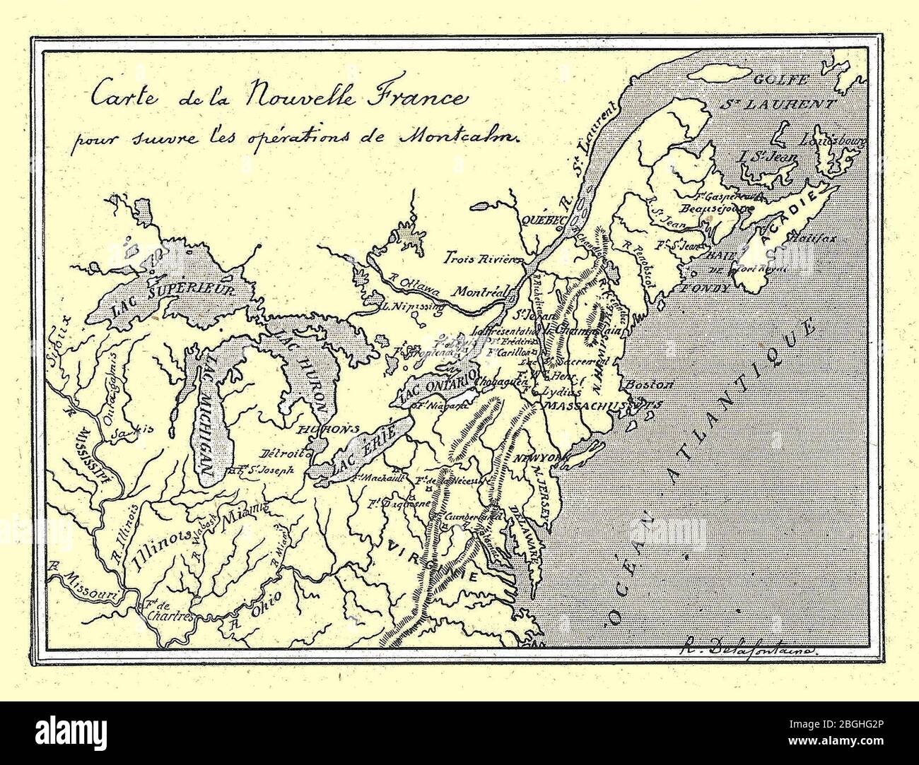 Histoire de la Nouvelle France0076 Stock Photo - Alamy