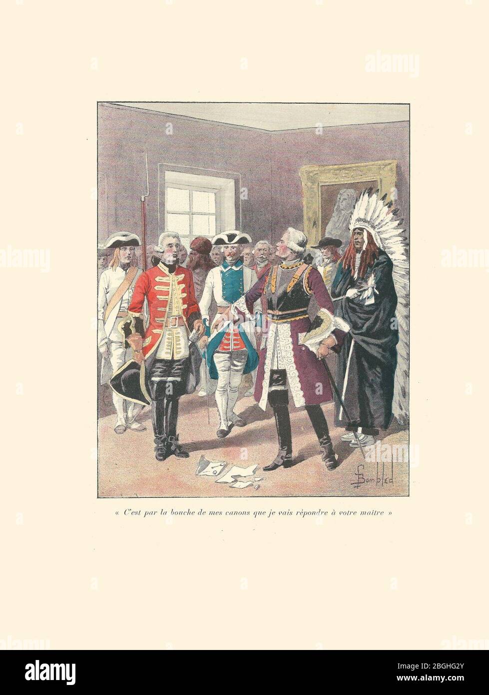 Histoire de la Nouvelle France0084 Stock Photo - Alamy