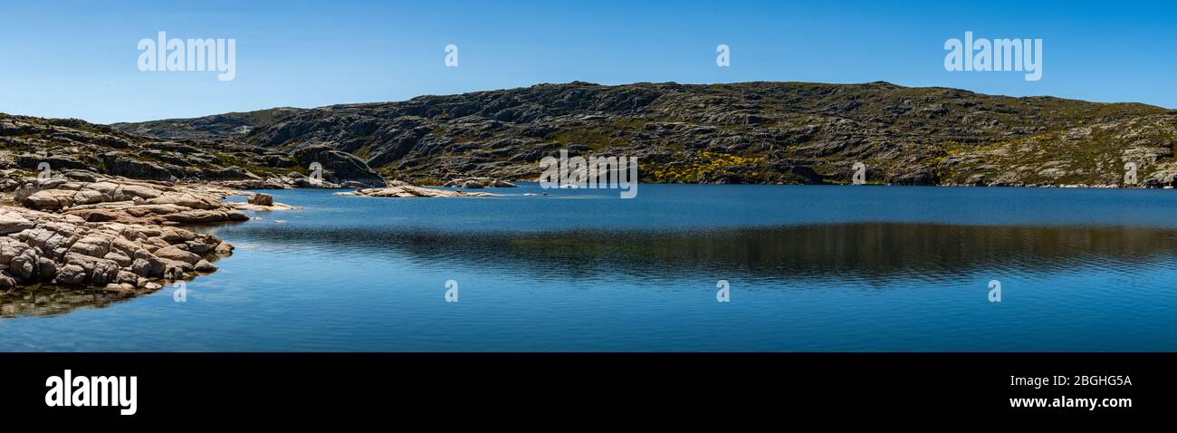 Lagoa Comprida is the largest lake of Serra da Estrela Natural park ...