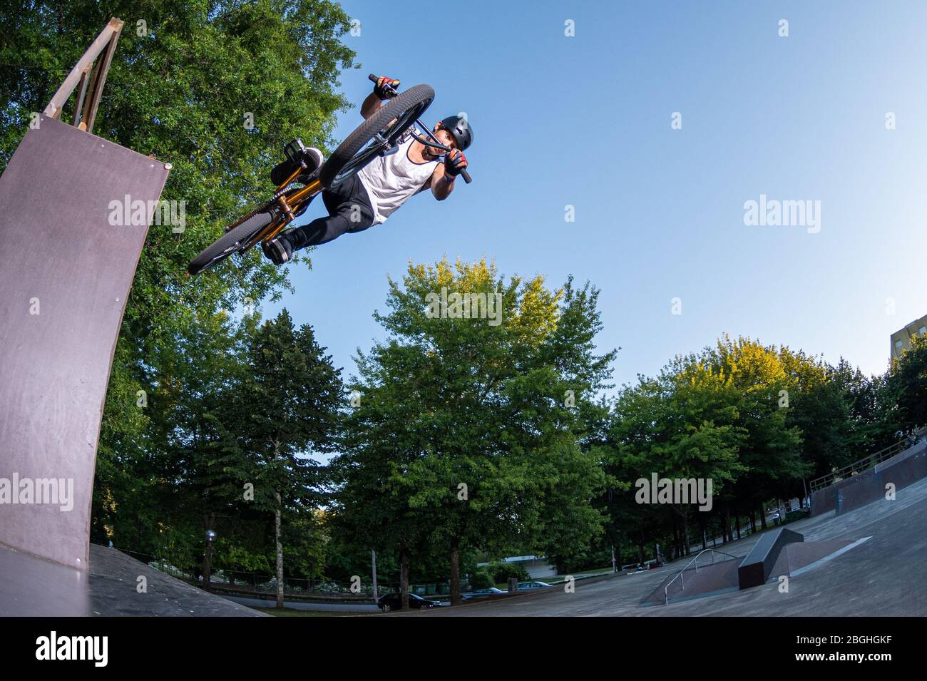 Dangerous wooden ramp hi-res stock photography and images - Alamy