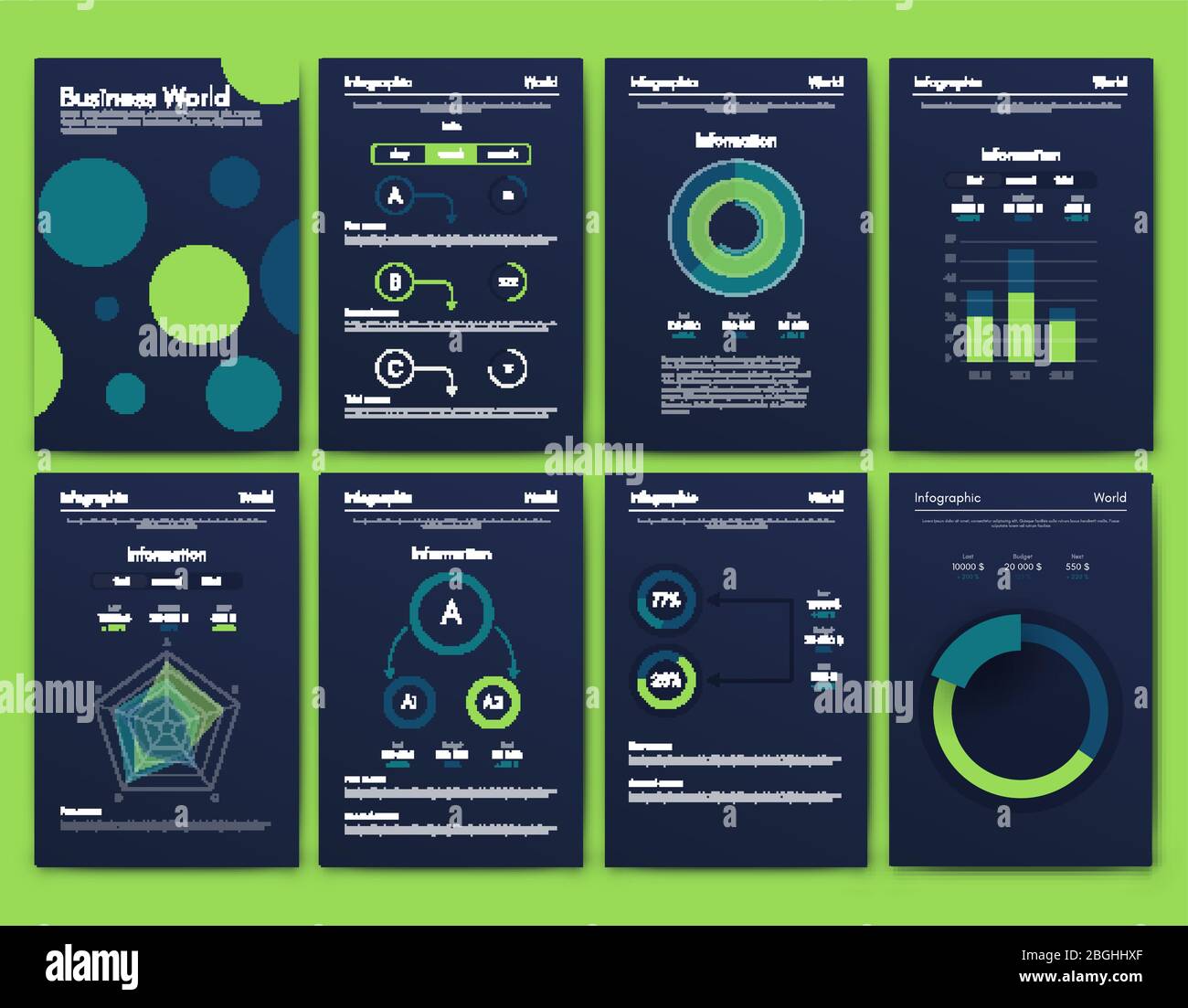 Modern infographic vector elements for business brochures. Use in ...