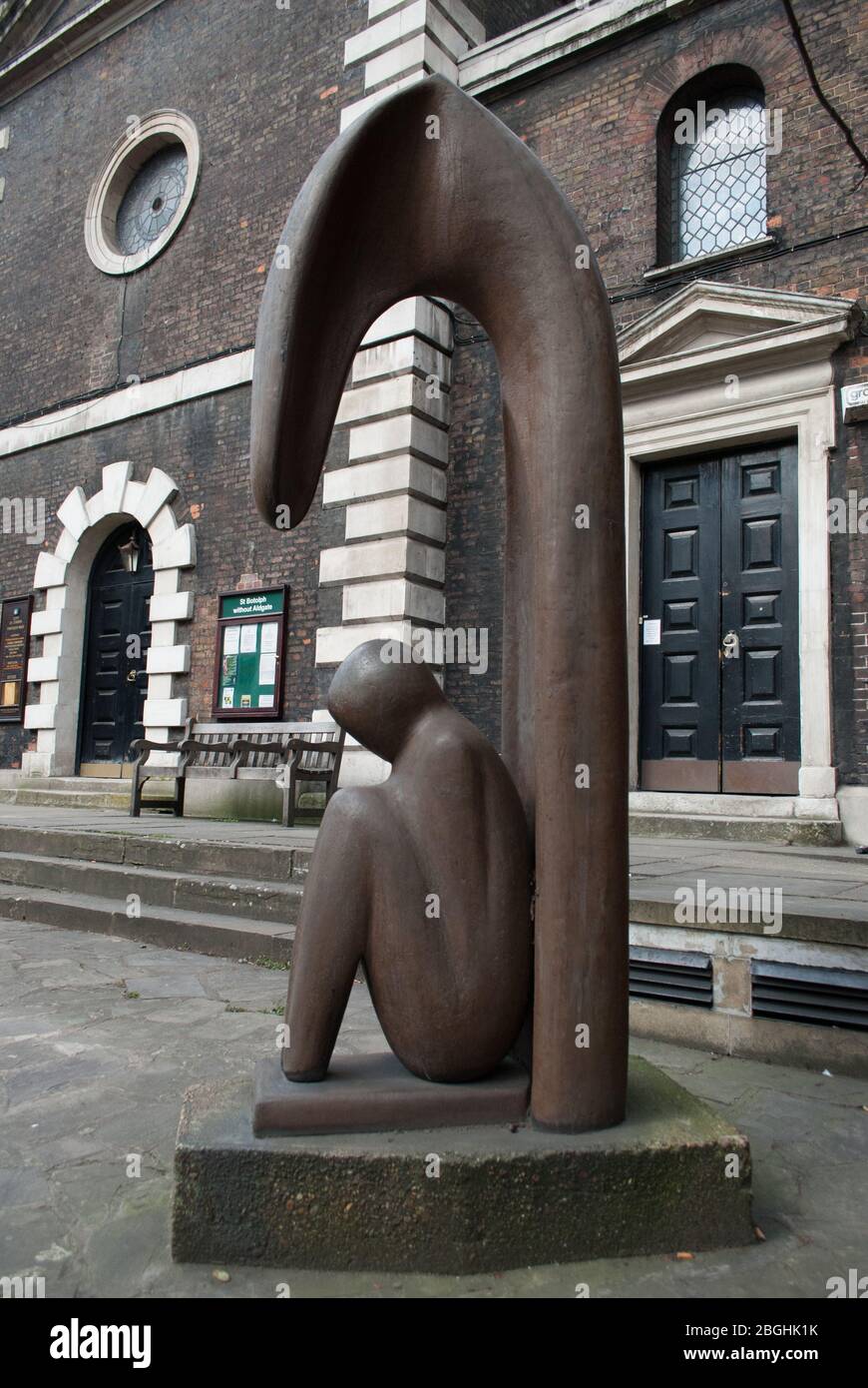 Sanctuary Statue Georgian Architecture Brick Stone Tower Aldgate Church ...