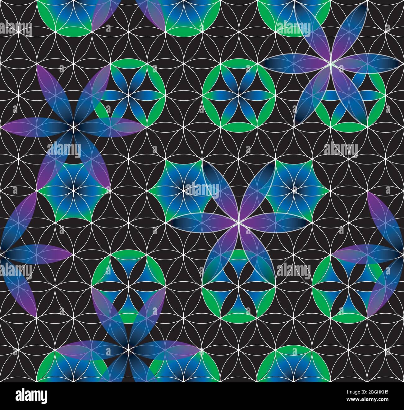 Sacred geometry flower life design hi-res stock photography and images ...