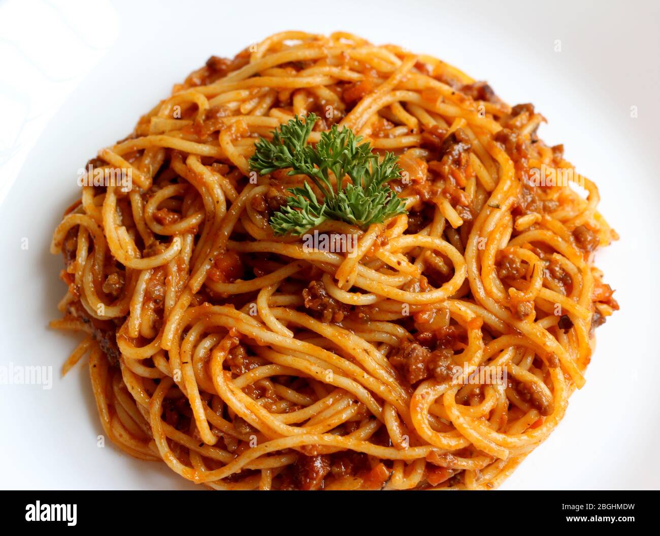 Plate delicious spaghetti bolognaise hi-res stock photography and ...