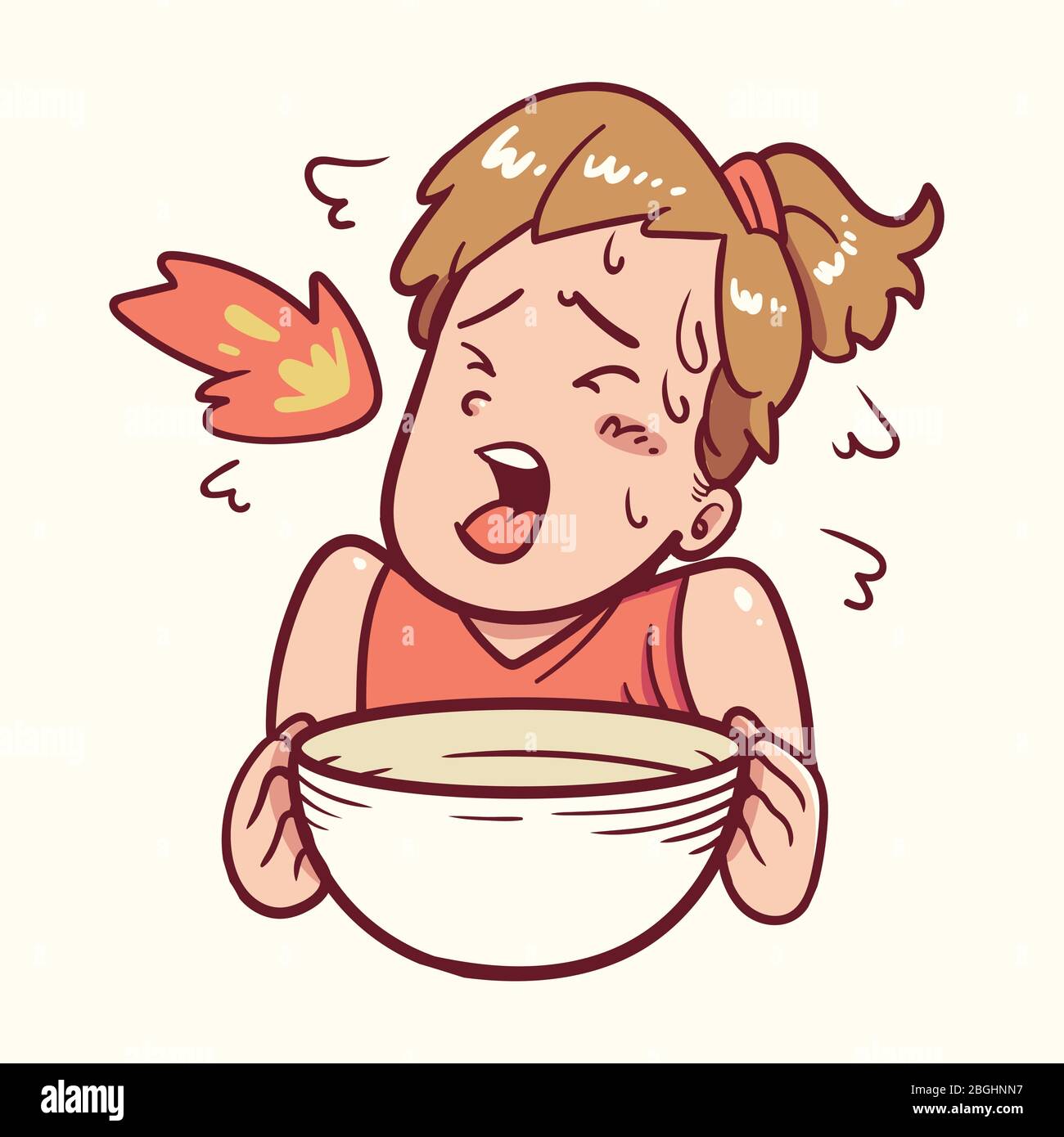 Chilly woman Stock Vector Images - Alamy