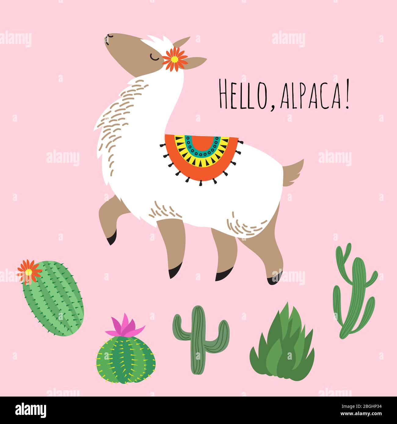 Peru alpaca Stock Vector Images - Alamy