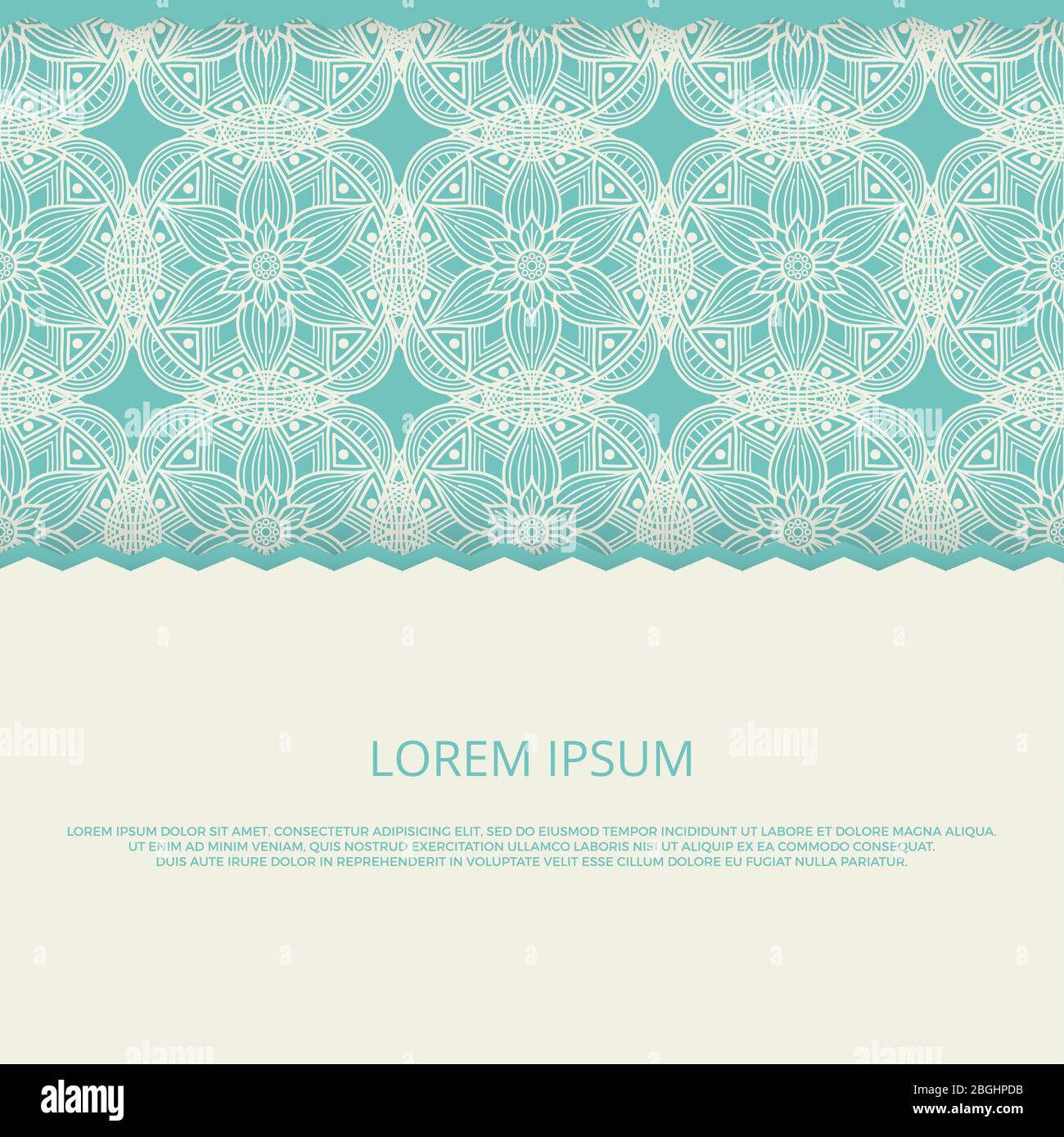 Mandala pattern background vector. Oriental, asian, tibetian poster and ...