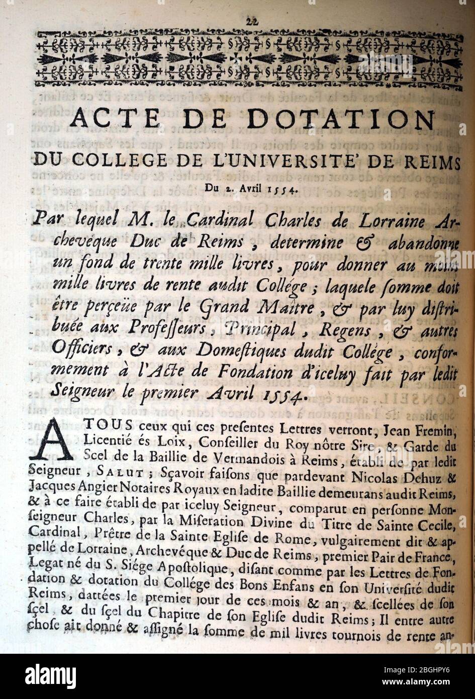 Histoire université de Reims 30228 Stock Photo - Alamy