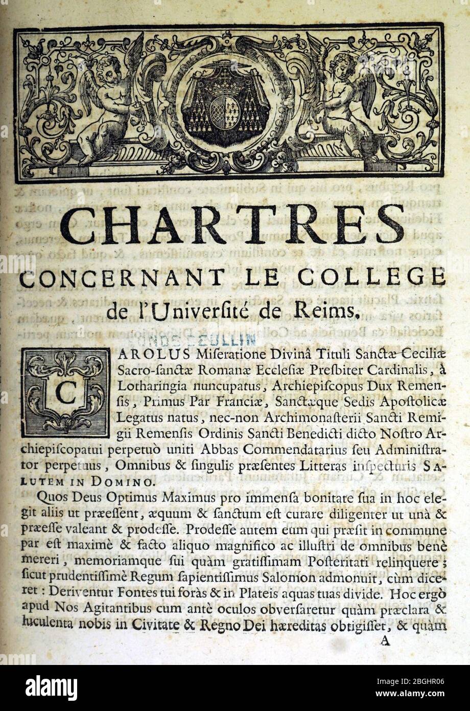 Histoire université de Reims 30229 Stock Photo - Alamy