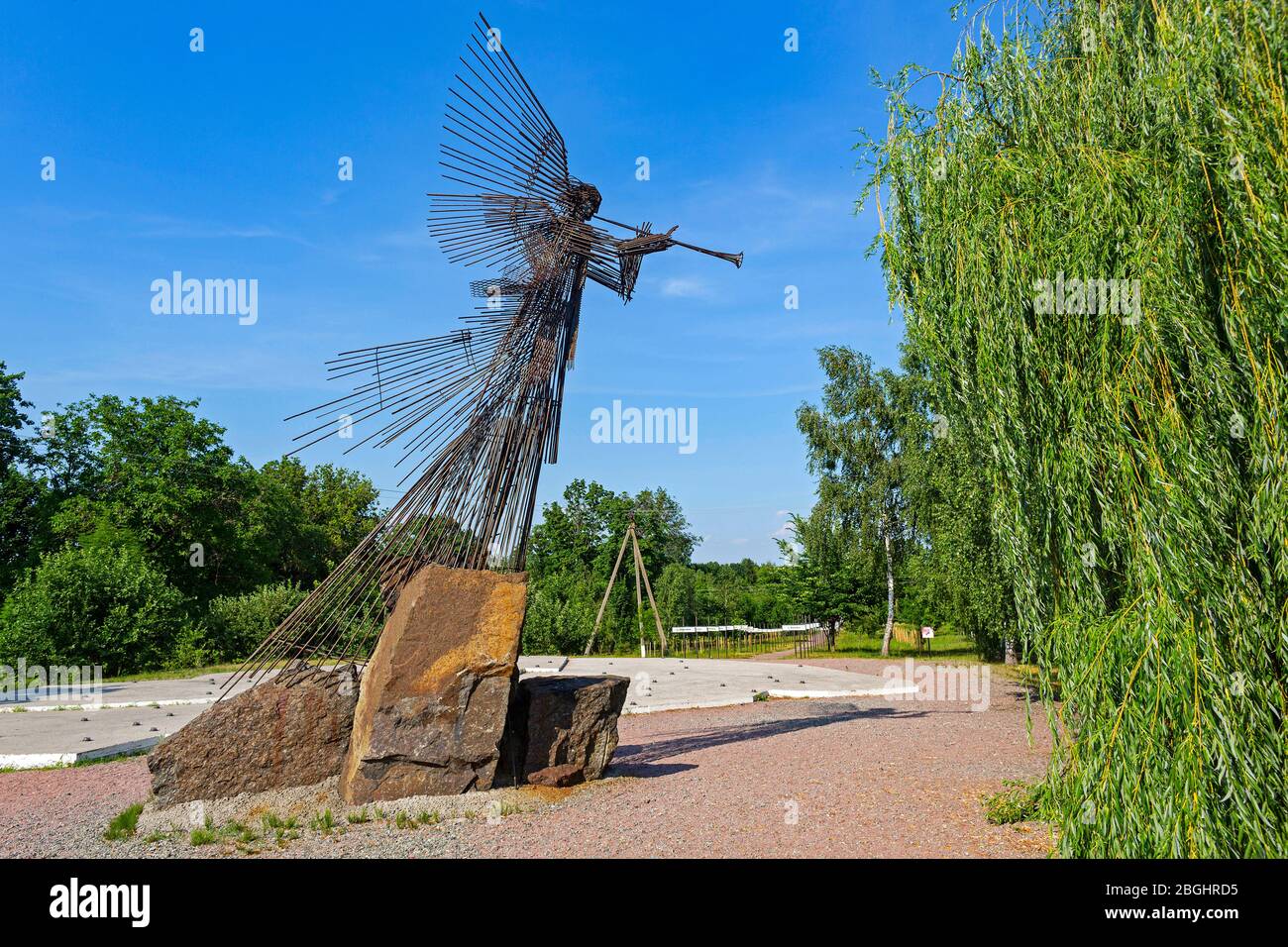 The June 21, 2019, photo of Monument of the Third Angel, the sculpture ...
