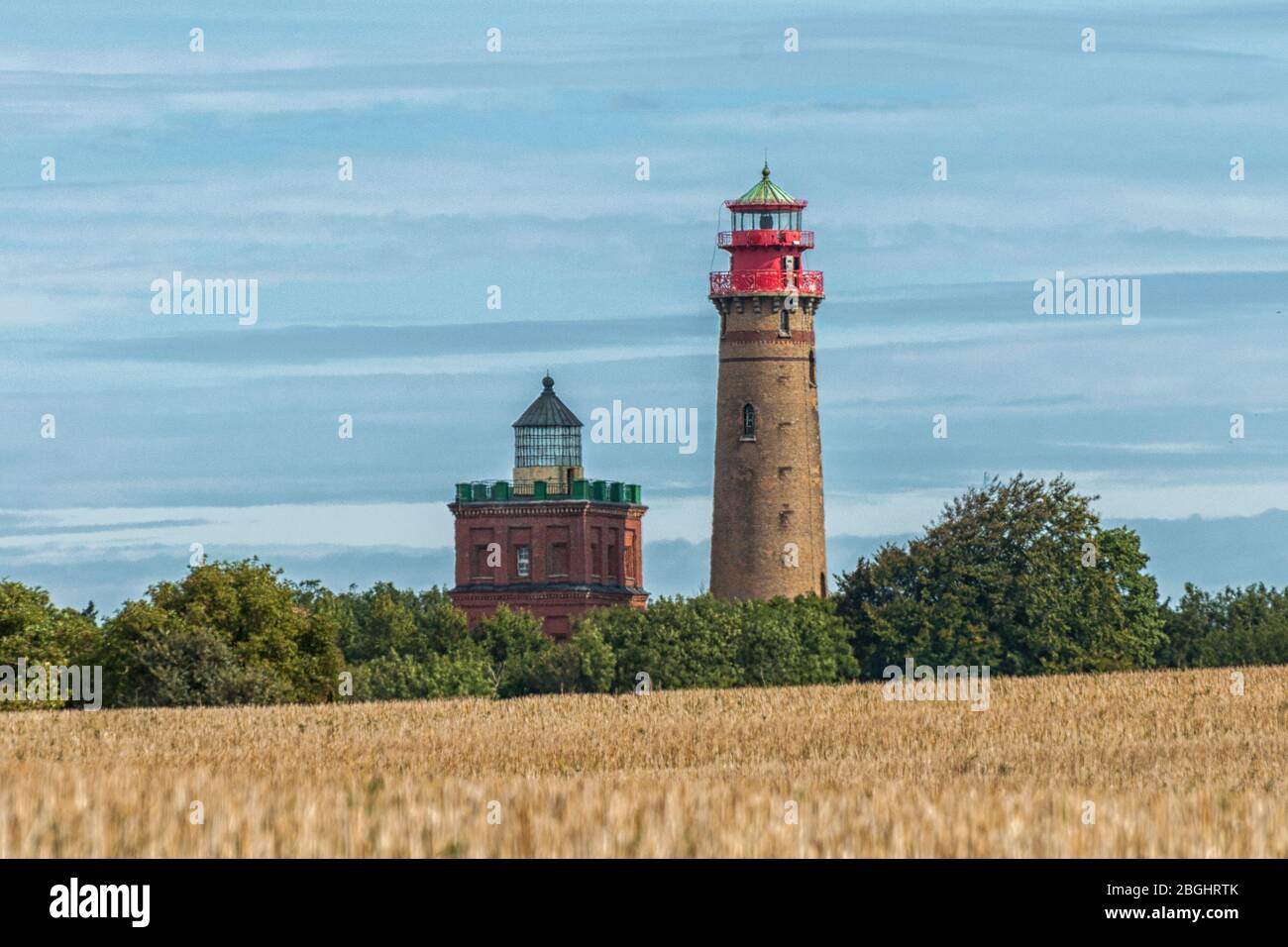 The lighthouses of Cape Arkona on the island of Rügen Stock Photo - Alamy