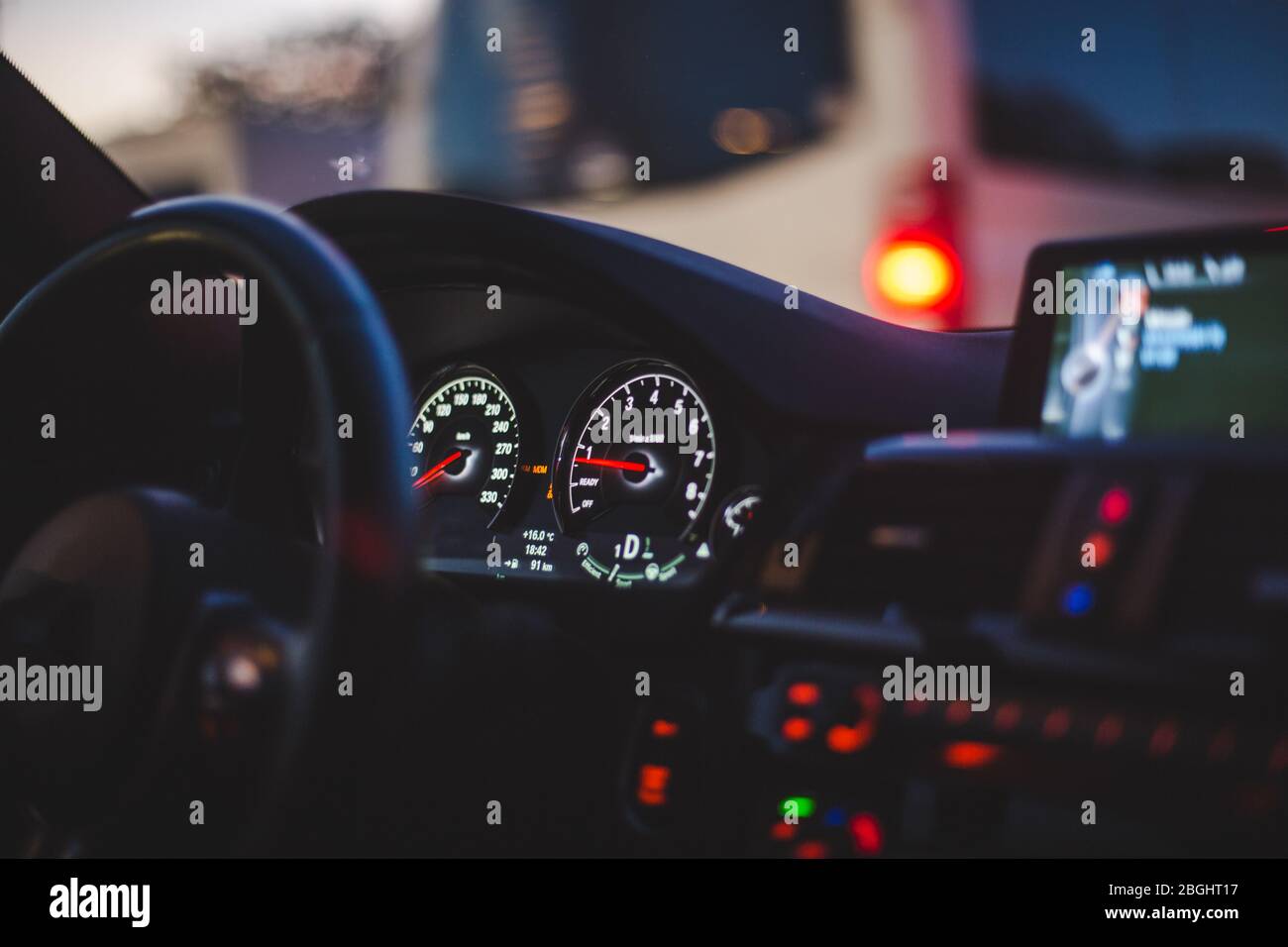 Interior,control system of a supercar Stock Photo - Alamy