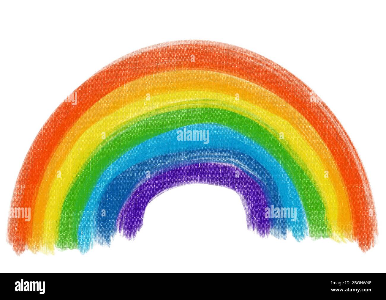 An illustration of a simple rainbow isolated on a white background ...
