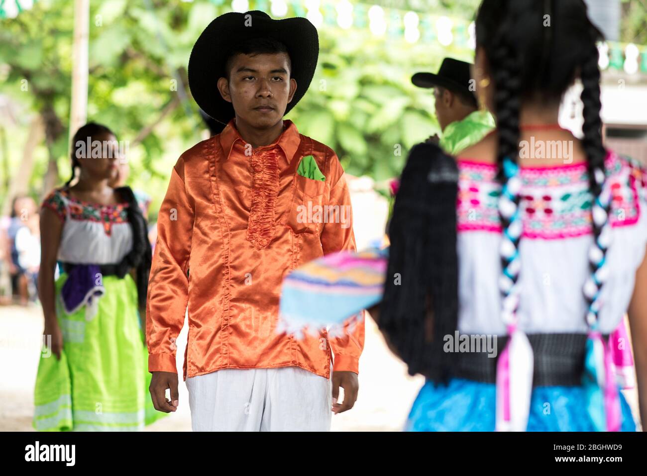 Traditional festivity at an indigenous small village in the State of ...