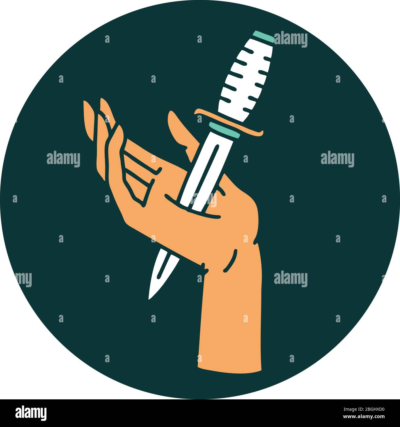 Vintage dagger in hand hi-res stock photography and images - Alamy